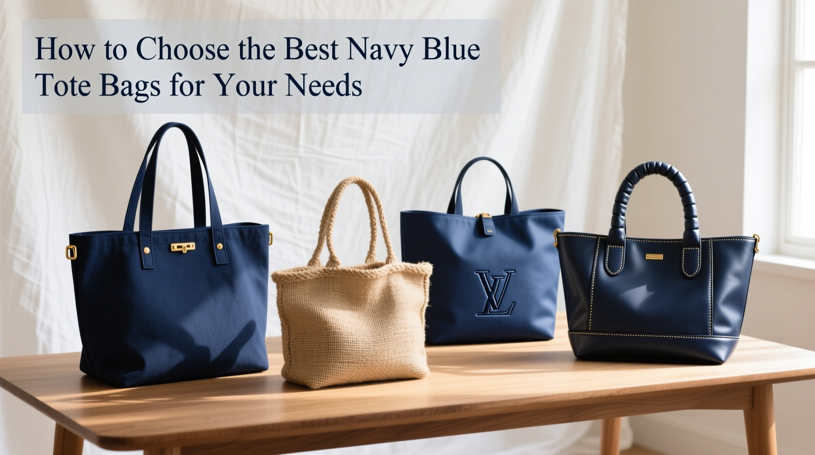 How to Choose the Best Navy Blue Tote Bags for Your Needs