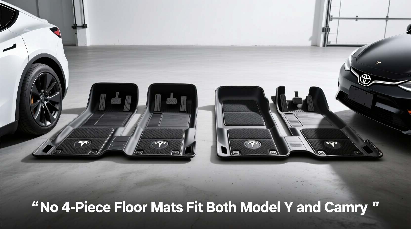 No 4-Piece Floor Mats Fit Both Model Y and Camry