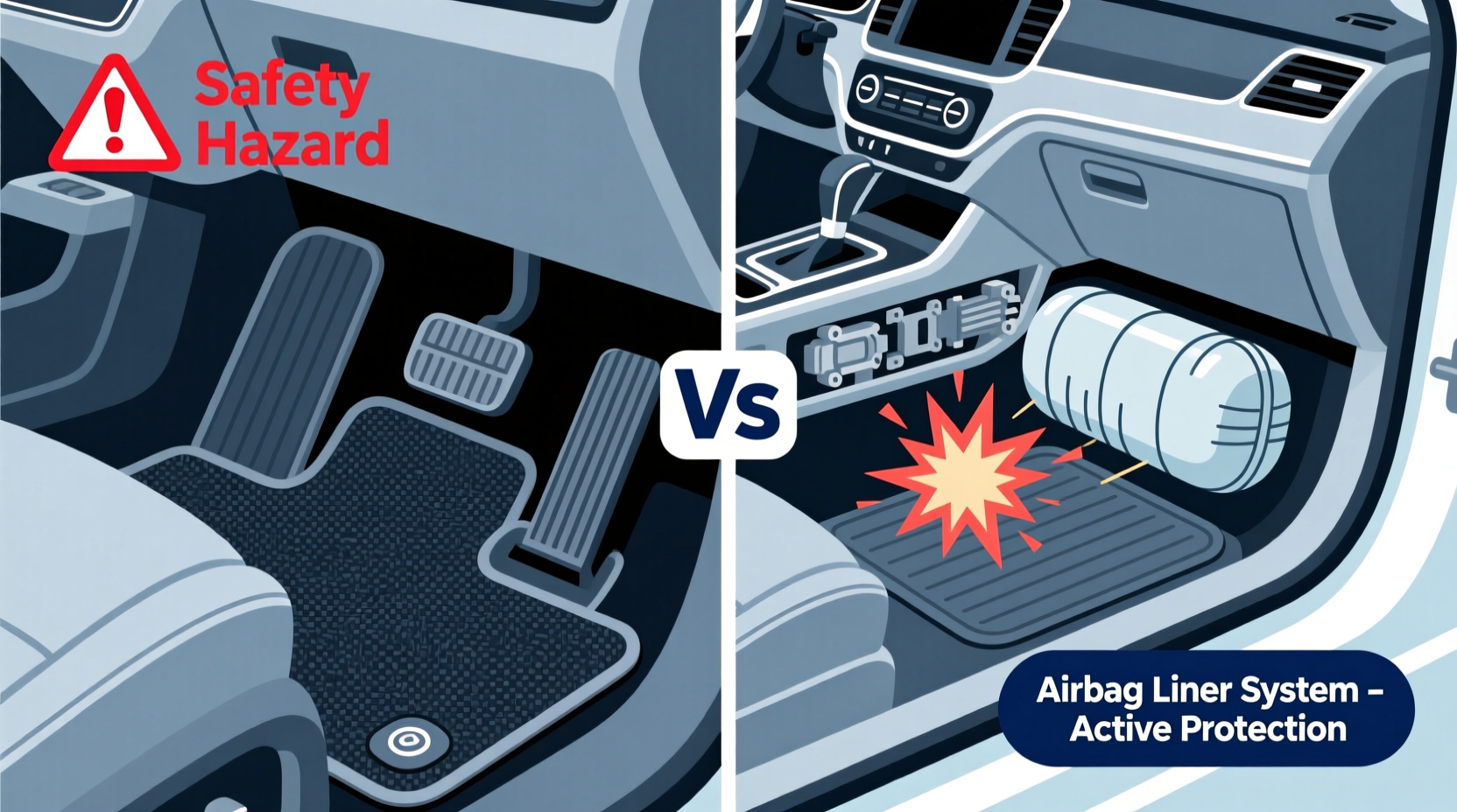 Floor Mat vs. Liner Airbag Safety: What’s Actually Safe