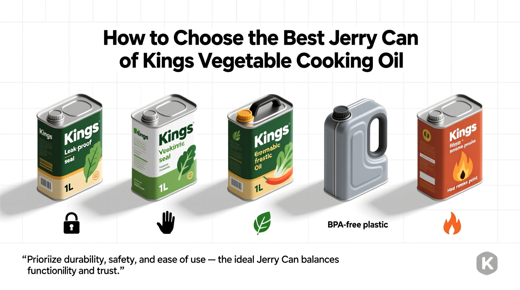 How to Choose the Best Jerry Can of Kings Vegetable Cooking Oil