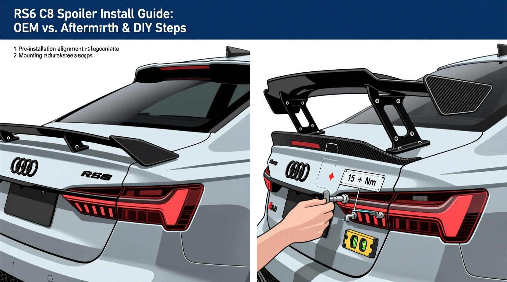 RS6 C8 Spoiler Install Guide: OEM vs. Aftermarket & DIY Steps