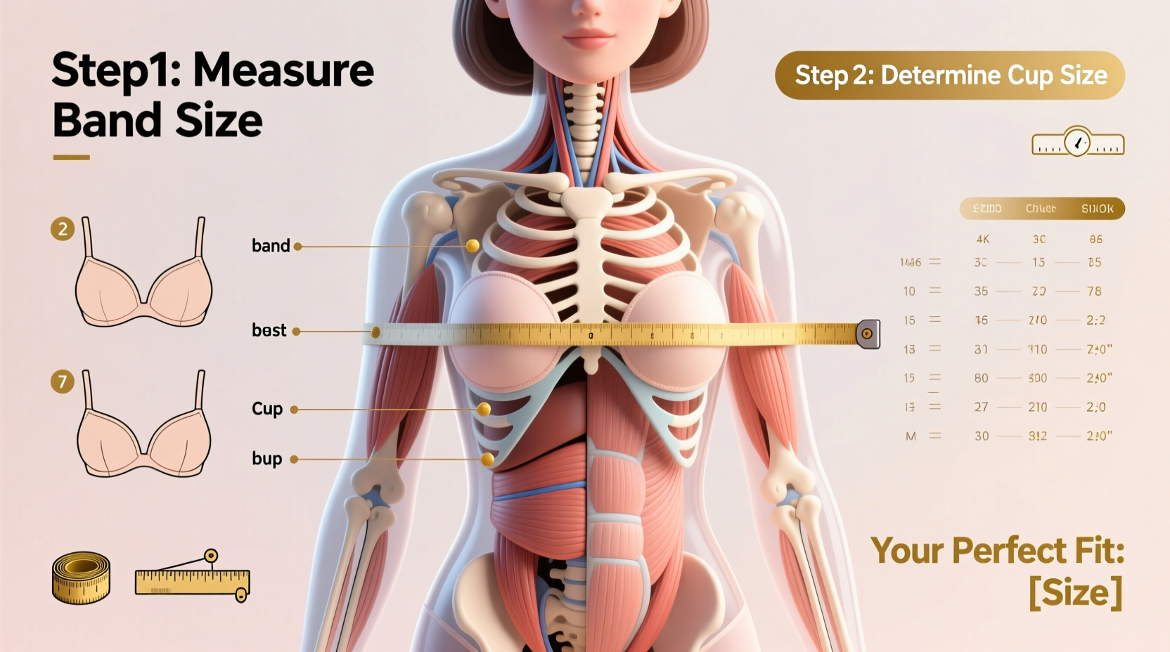 The Definitive Guide To Accurately Measuring And Finding Your Perfect Bra Size