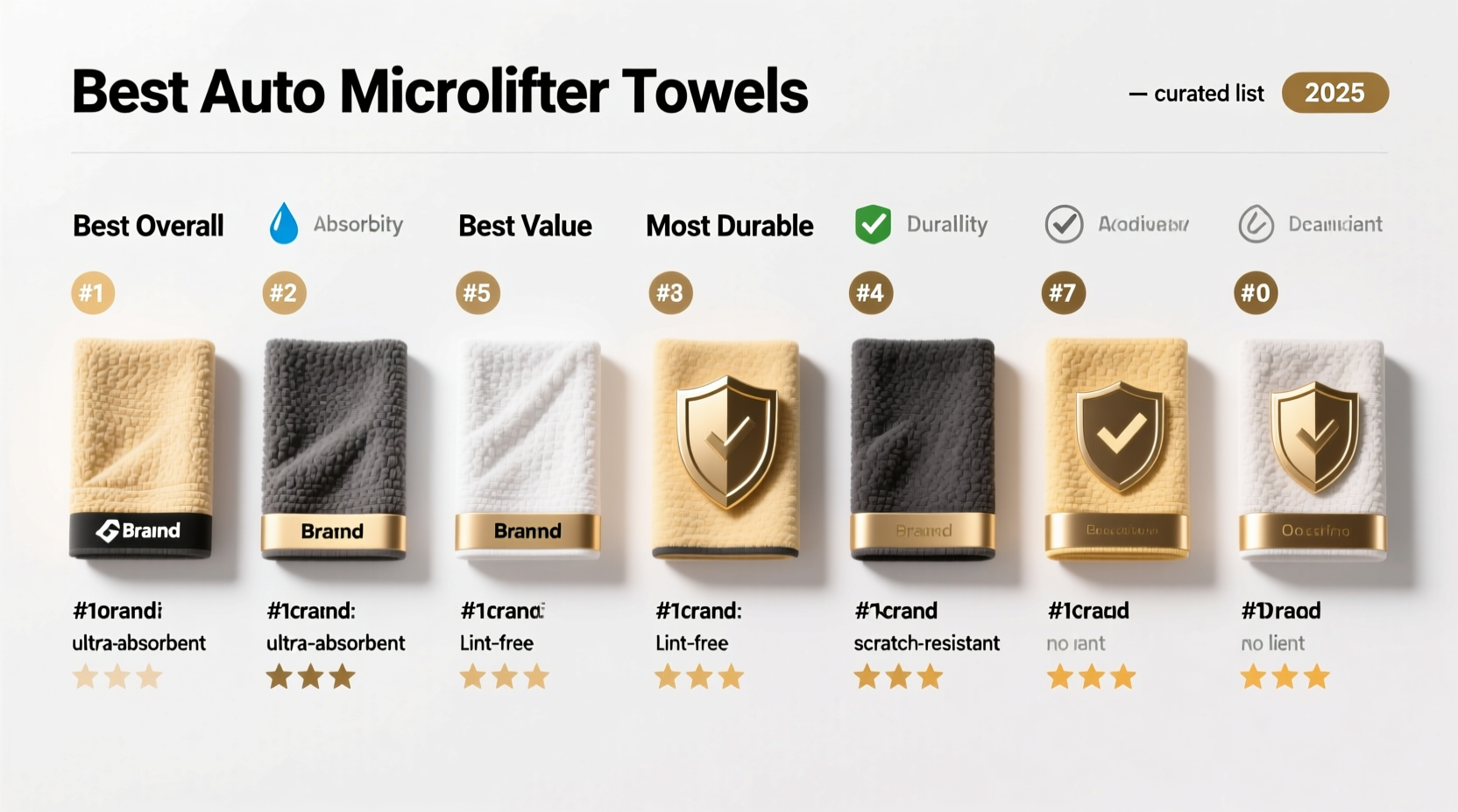 Top 10 Best Auto Microfiber Towels For Car Care Detailing 2025