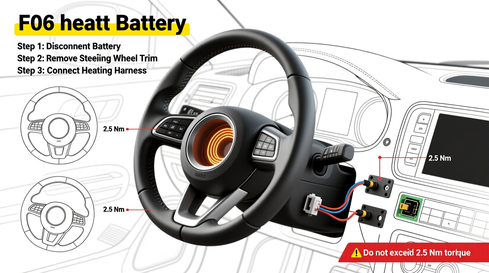 F06 Heated Steering Wheel Install: OEM Guide & Requirements