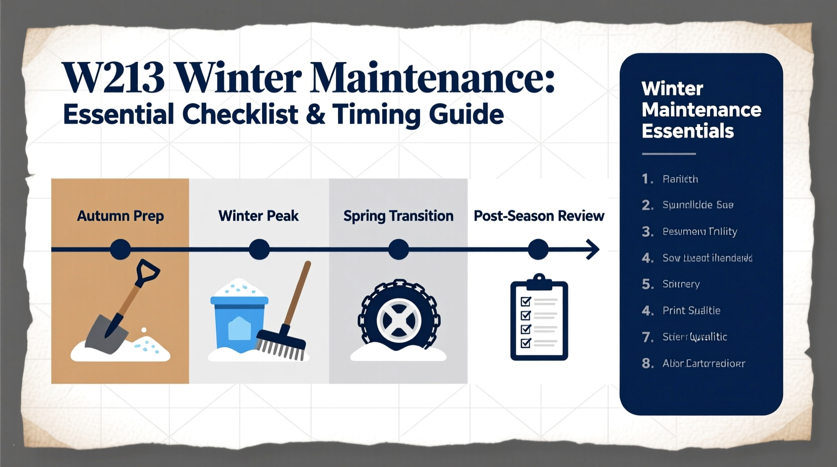 W213 Winter Maintenance: Essential Checklist & Timing Guide