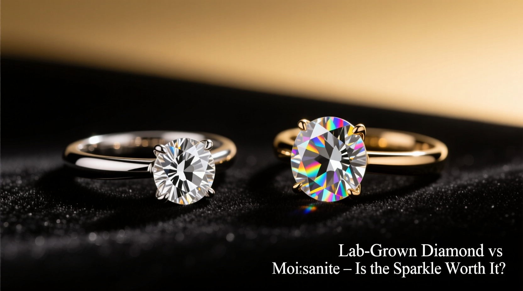 Lab Grown Diamond Vs Moissanite Ring Is The Sparkle Really Worth The ...
