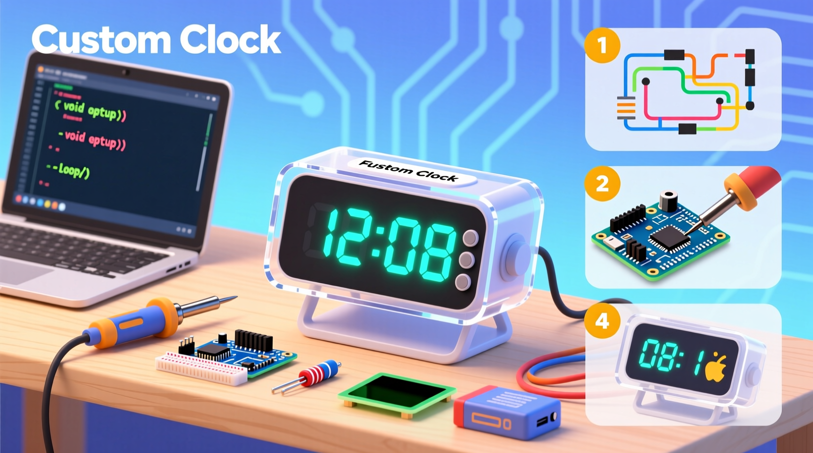 Creative Diy Guide How To Build A Custom Digital Alarm Clock With Step ...