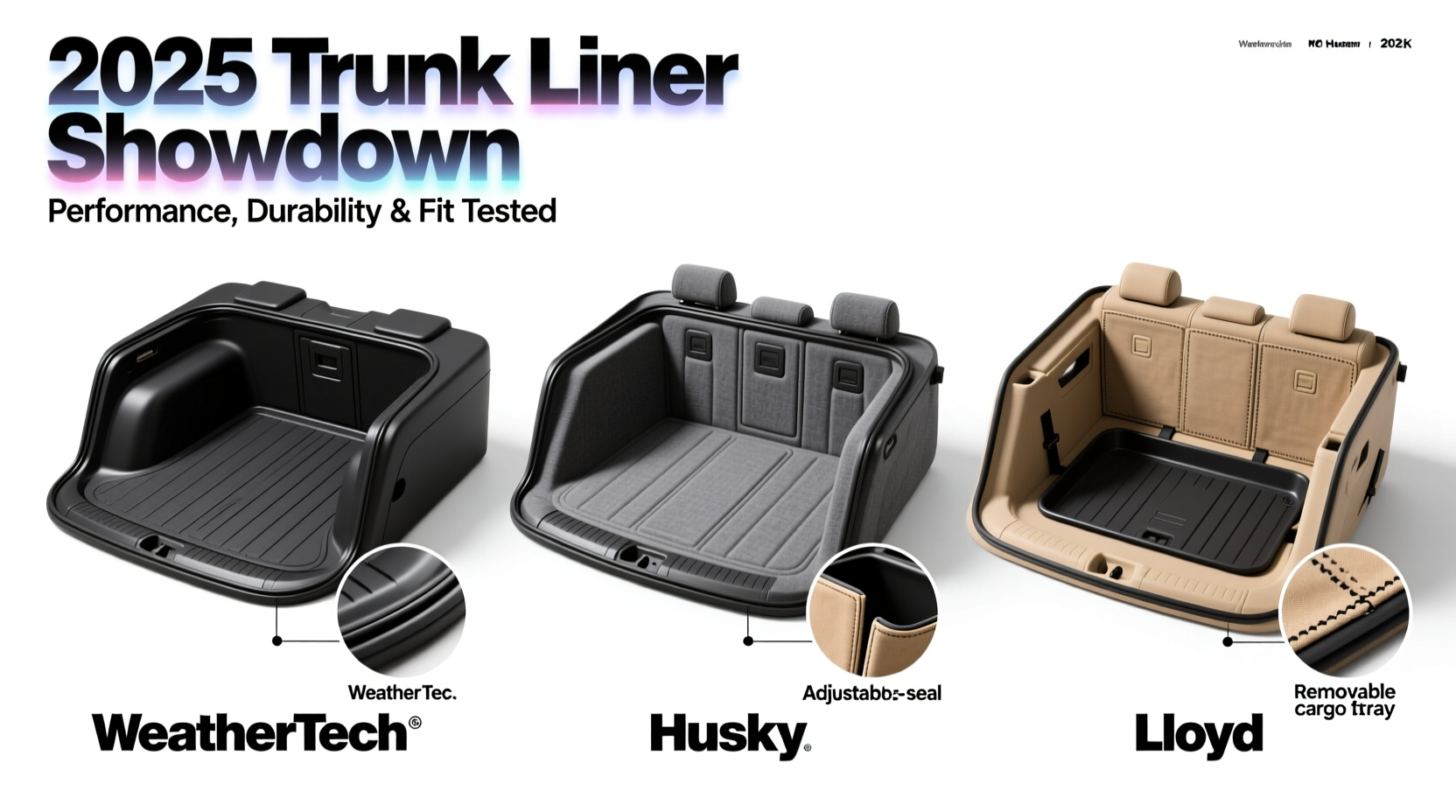 Best Trunk Liner Comparison 2025: WeatherTech vs. Husky vs. Lloyd