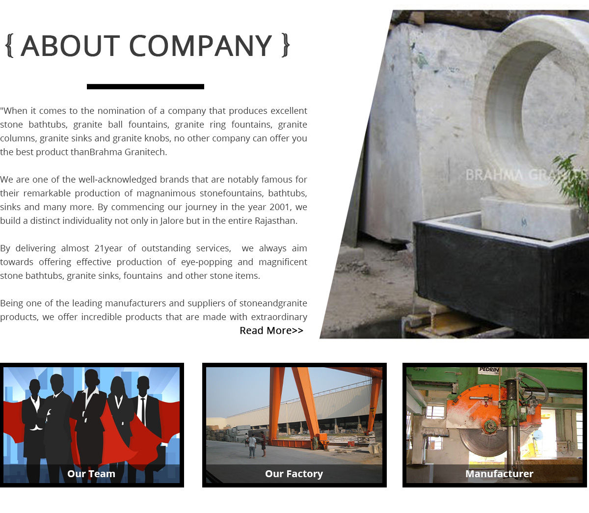 BRAHMA GRANITECH - stone Sphere Fountain, granite Ball Fountain