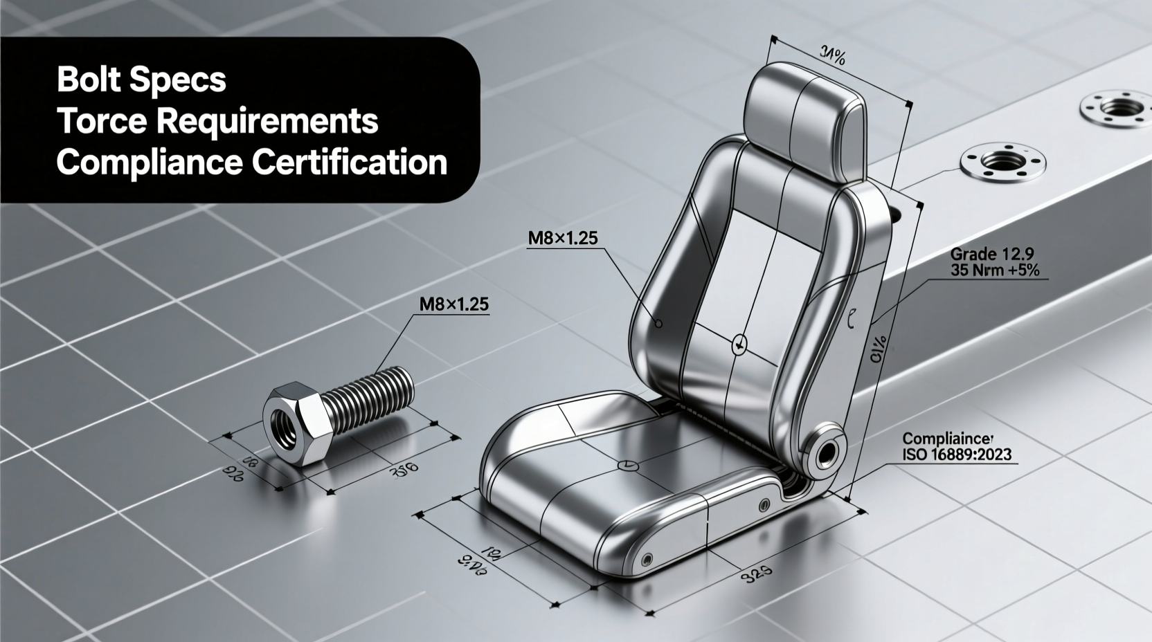 Captain Seat Metric Installation Guide: Bolt Specs, Torque & Compliance