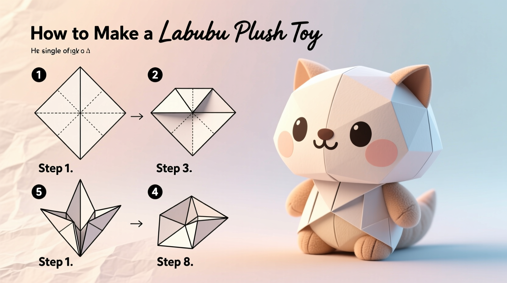 How to Make a Labubu Plush Toy Out of Paper: A Step-by-Step Guide for ...