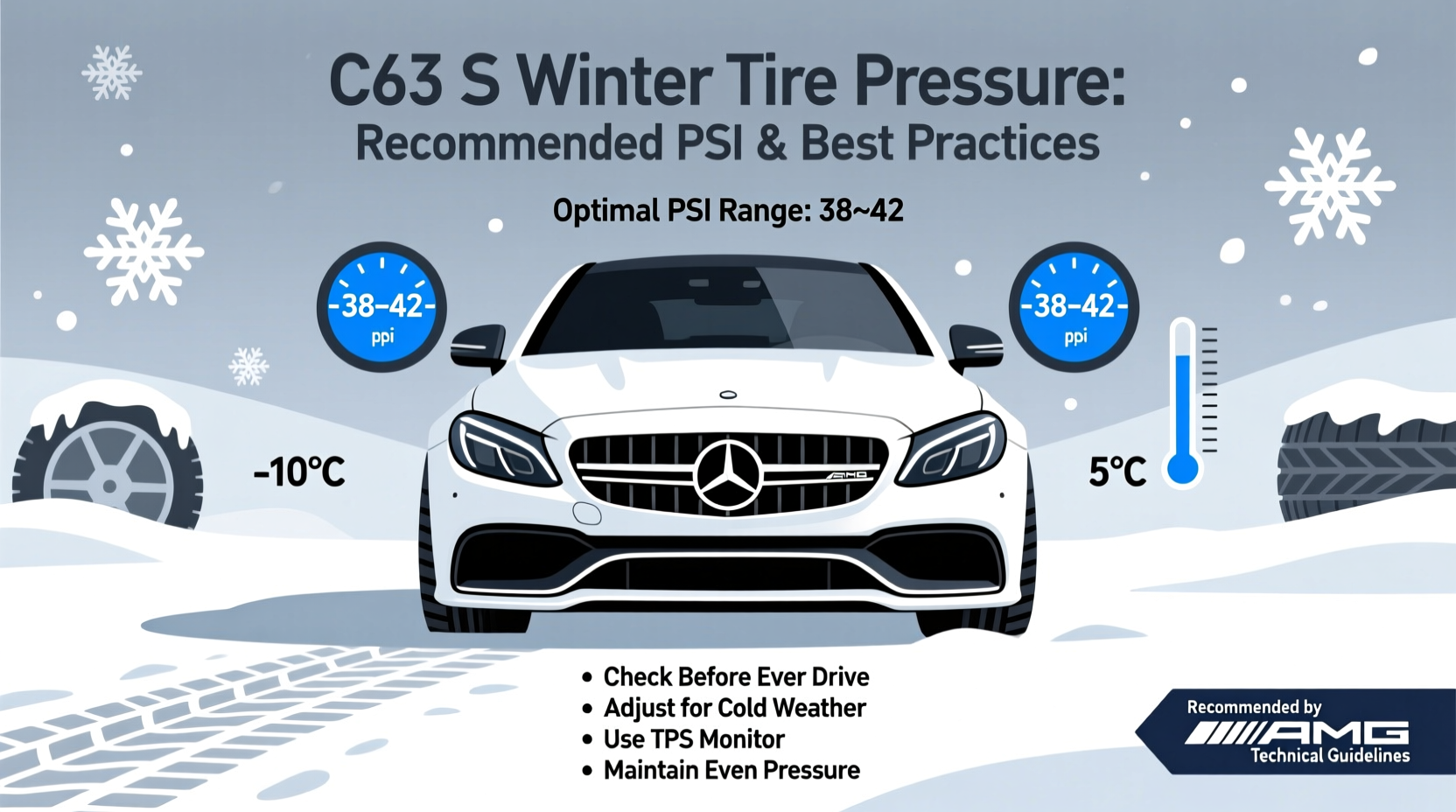 C63S Winter Tire Pressure: Recommended PSI & Best Practices