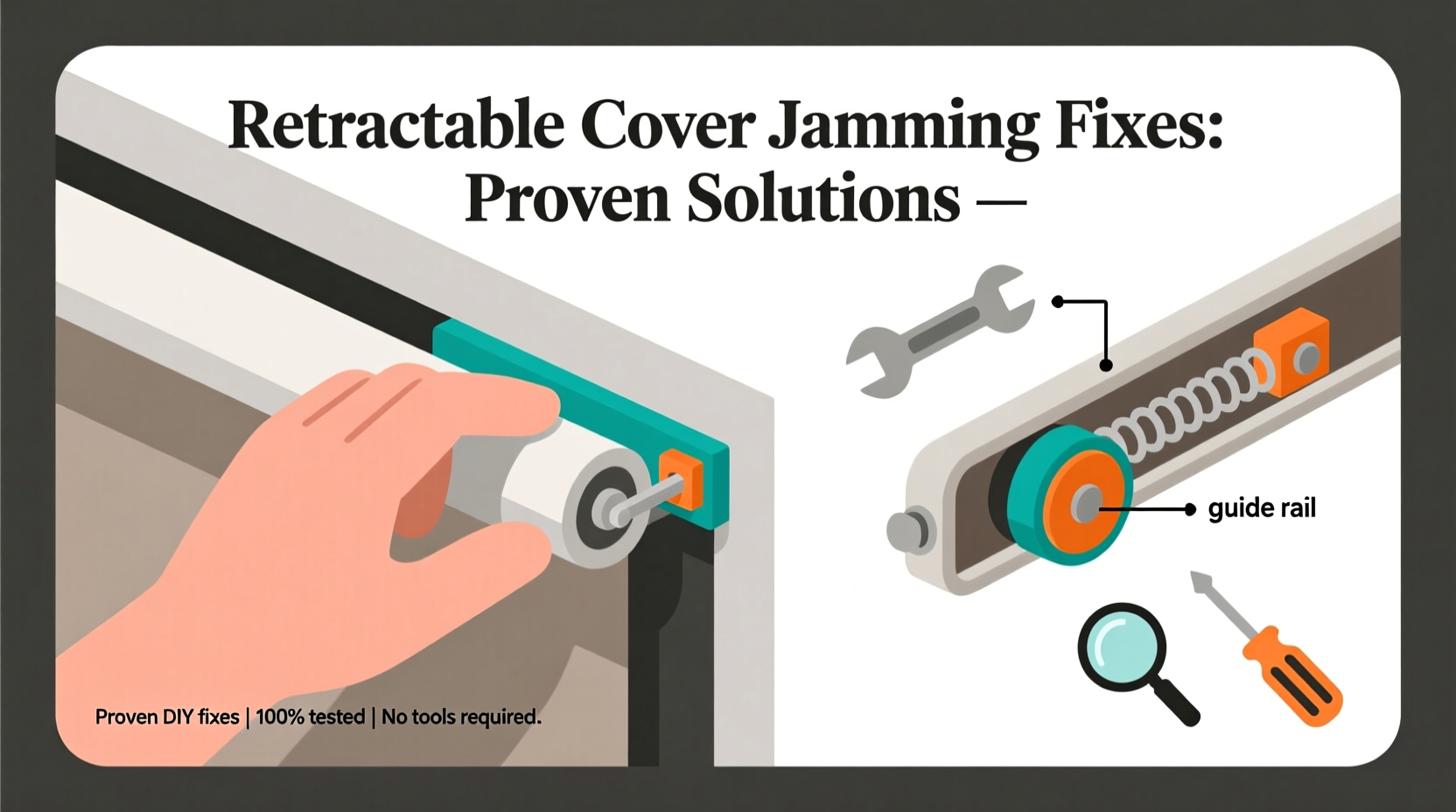 Retractable Cover Jamming Fixes: Proven DIY Solutions
