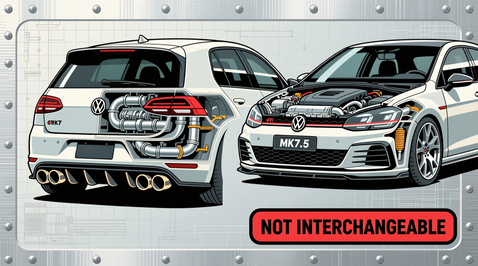 GTI MK7 vs MK7.5 Exhaust Fitment: Not Interchangeable
