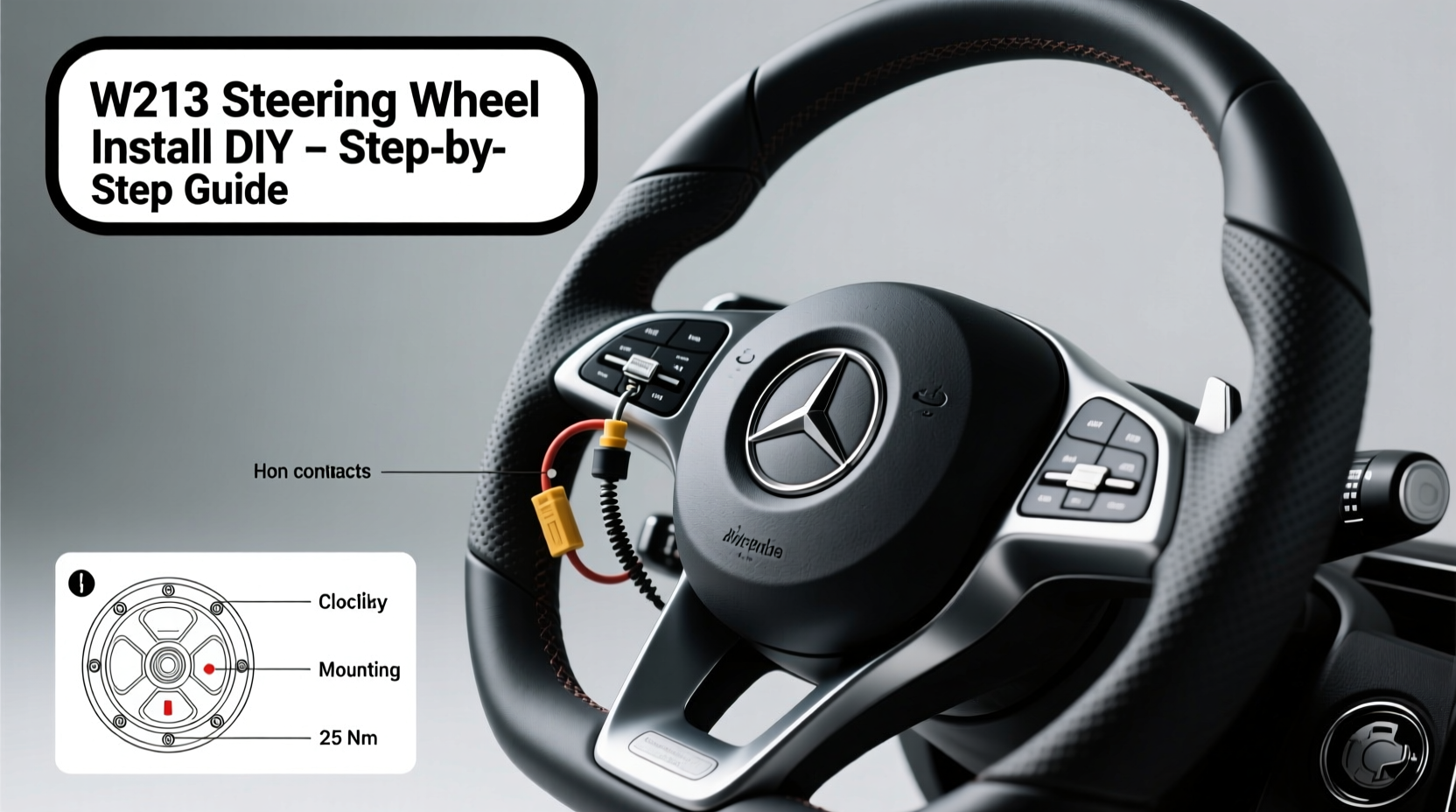 W213 Steering Wheel Install DIY: Full Step-by-Step Guide