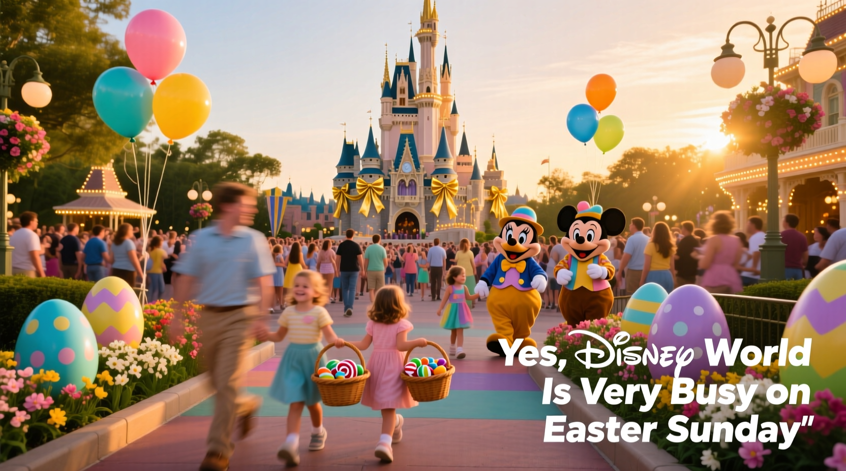 Yes, Disney World Is Very Busy on Easter Sunday