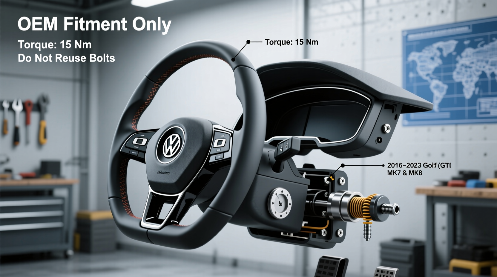 Flat-Bottom GTI Install: OEM Guide for MK7 & MK8