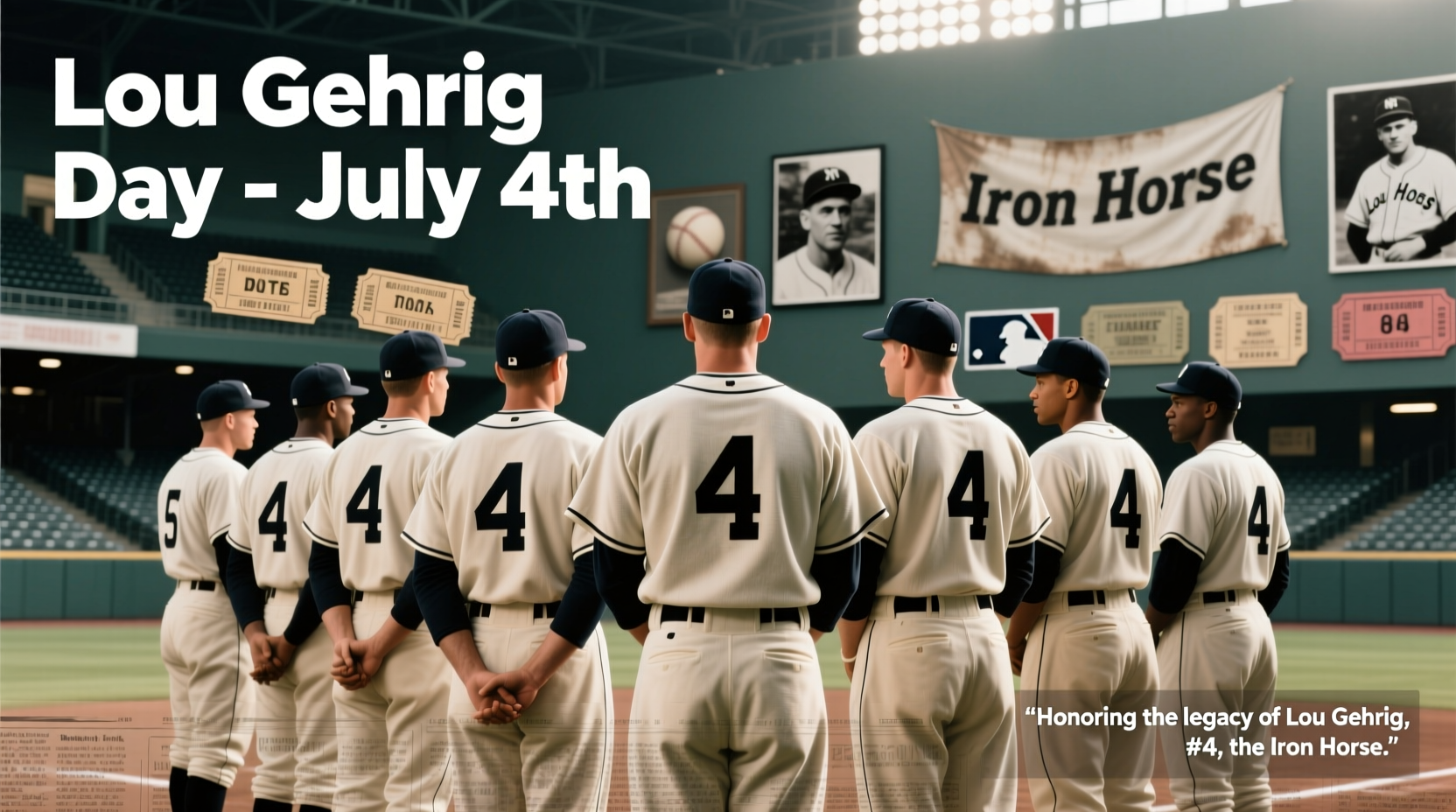 Why Mlb Players Wear Number 4 Lou Gehrig Day Explained