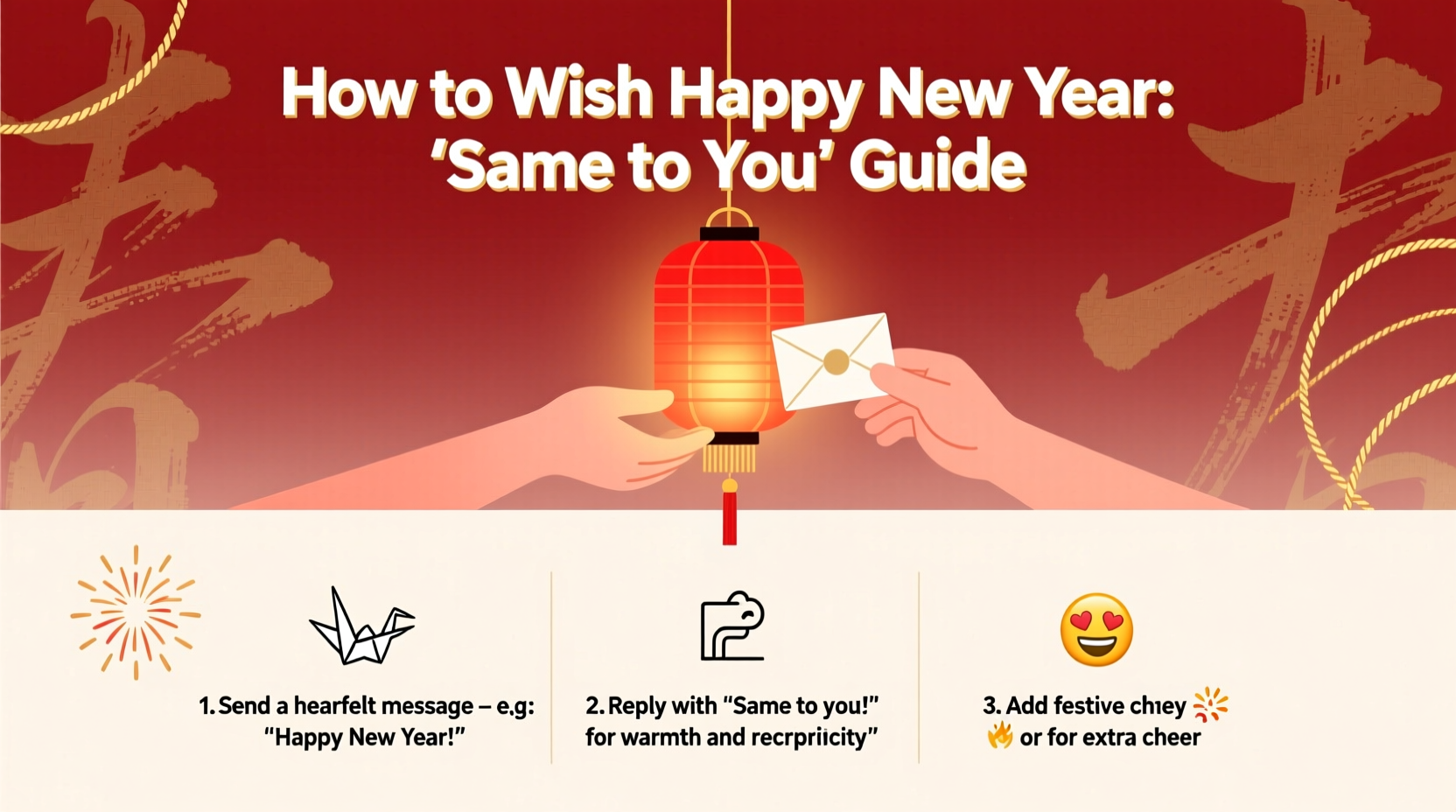 How to Wish Happy New Year: 'Same to You' Guide