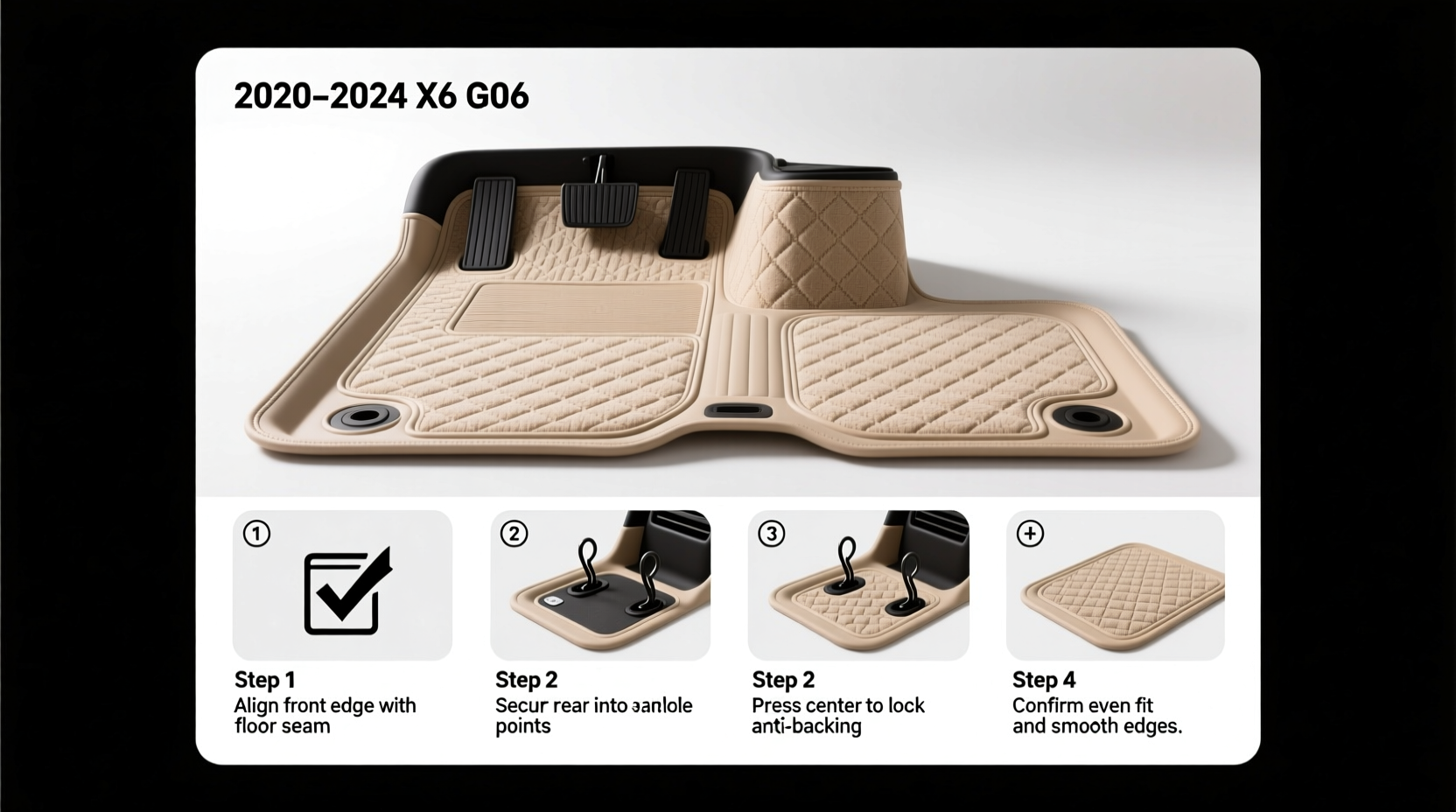 X6 G06 Floor Mat Installation Guide: Step-by-Step for 2020–2024