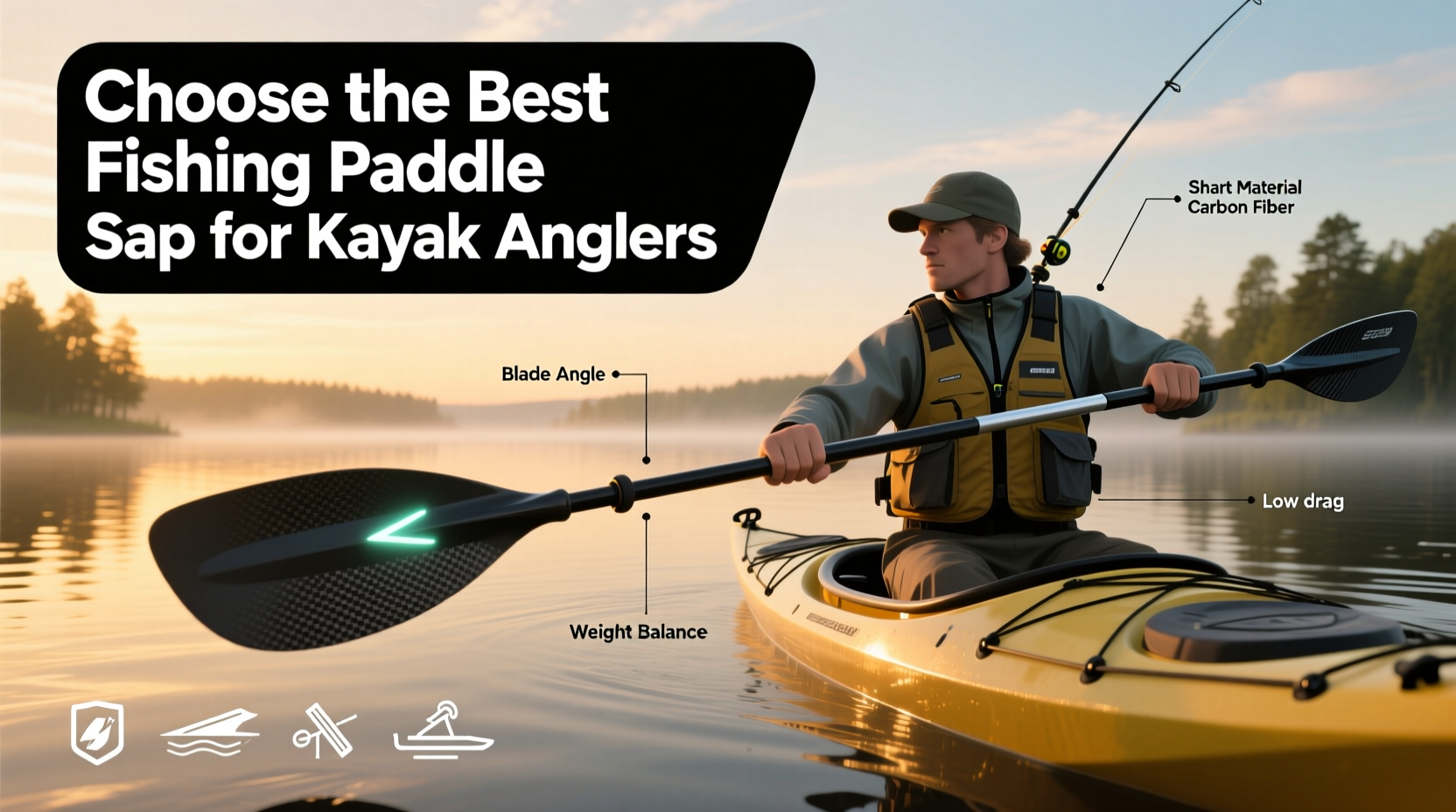 How to Choose the Best Fishing Paddle Sap for Kayak Anglers