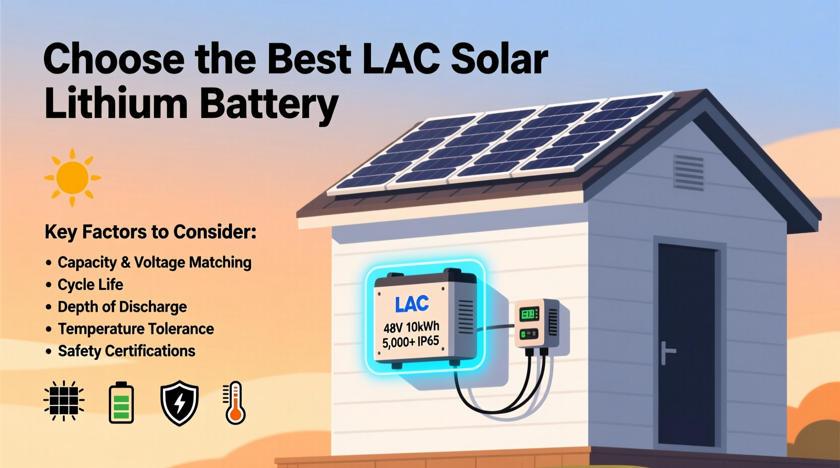 How to Choose the Best LAC Solar Lithium Battery for Your Off-Grid System