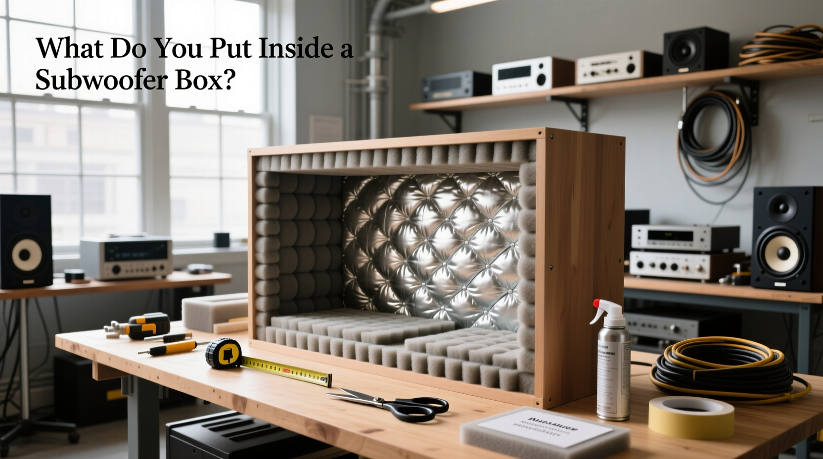 Subwoofer Box Insulation Guide: What to Put Inside
