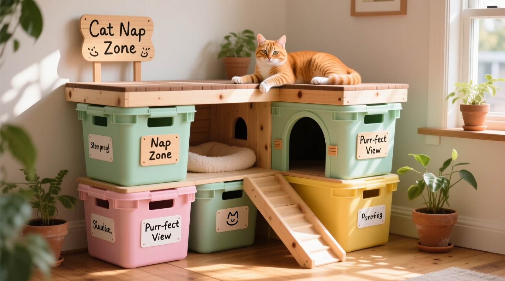 Creative And Cozy Step By Step Guide To Making A Cat House From Storage ...