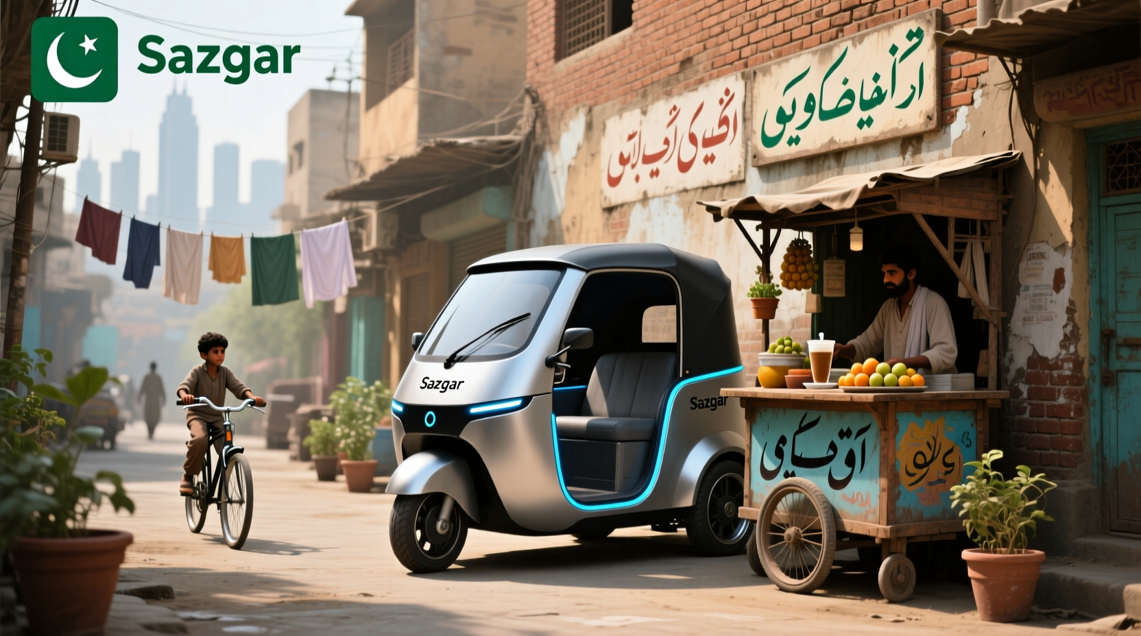 What is the Sazgar rickshaw price in Pakistan 2025?