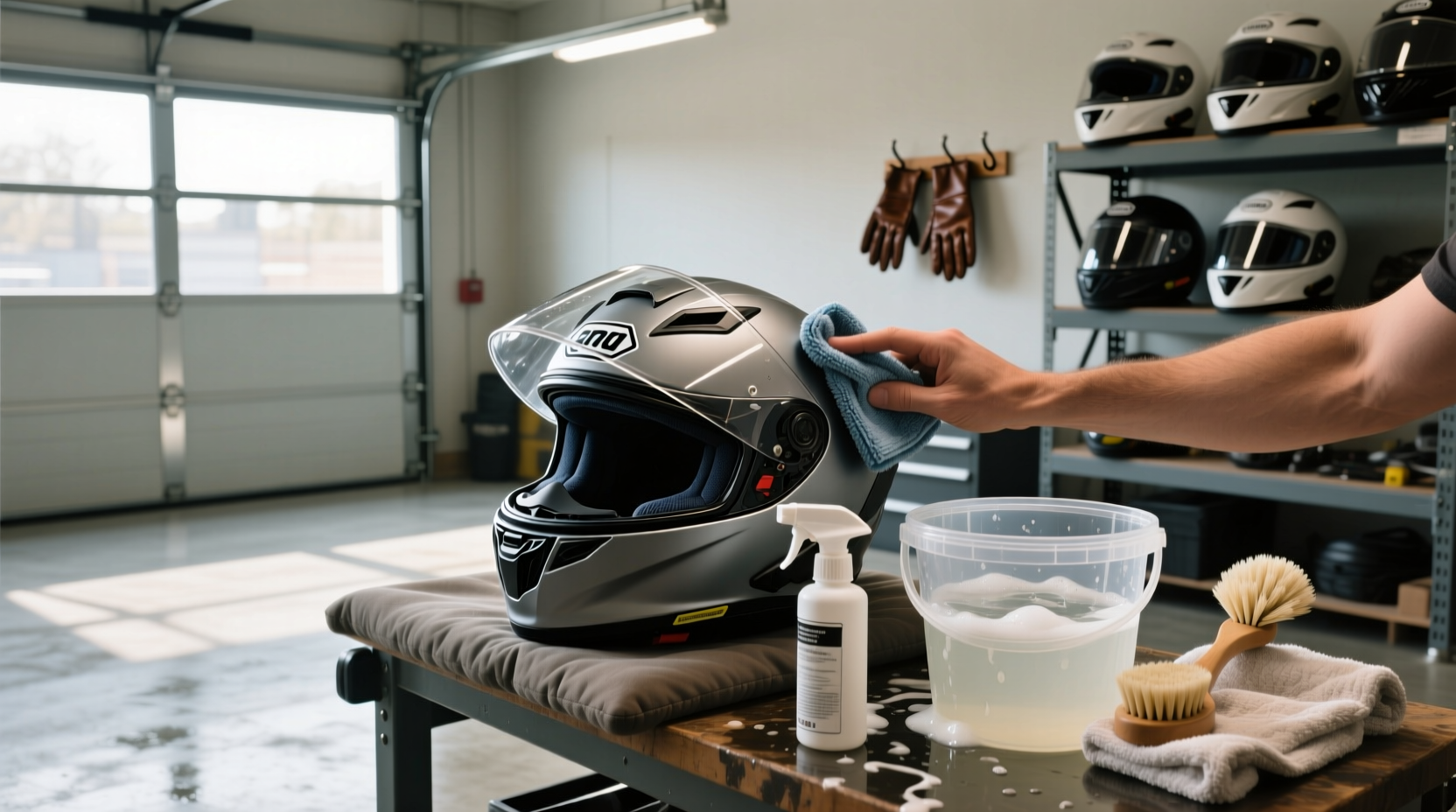 How to Deep-Clean Motorcycle Helmet Interior Padding