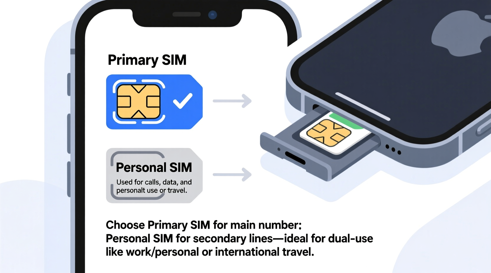 Iphone Asks Primary Or Personal Sim Whats The Difference Which One ...