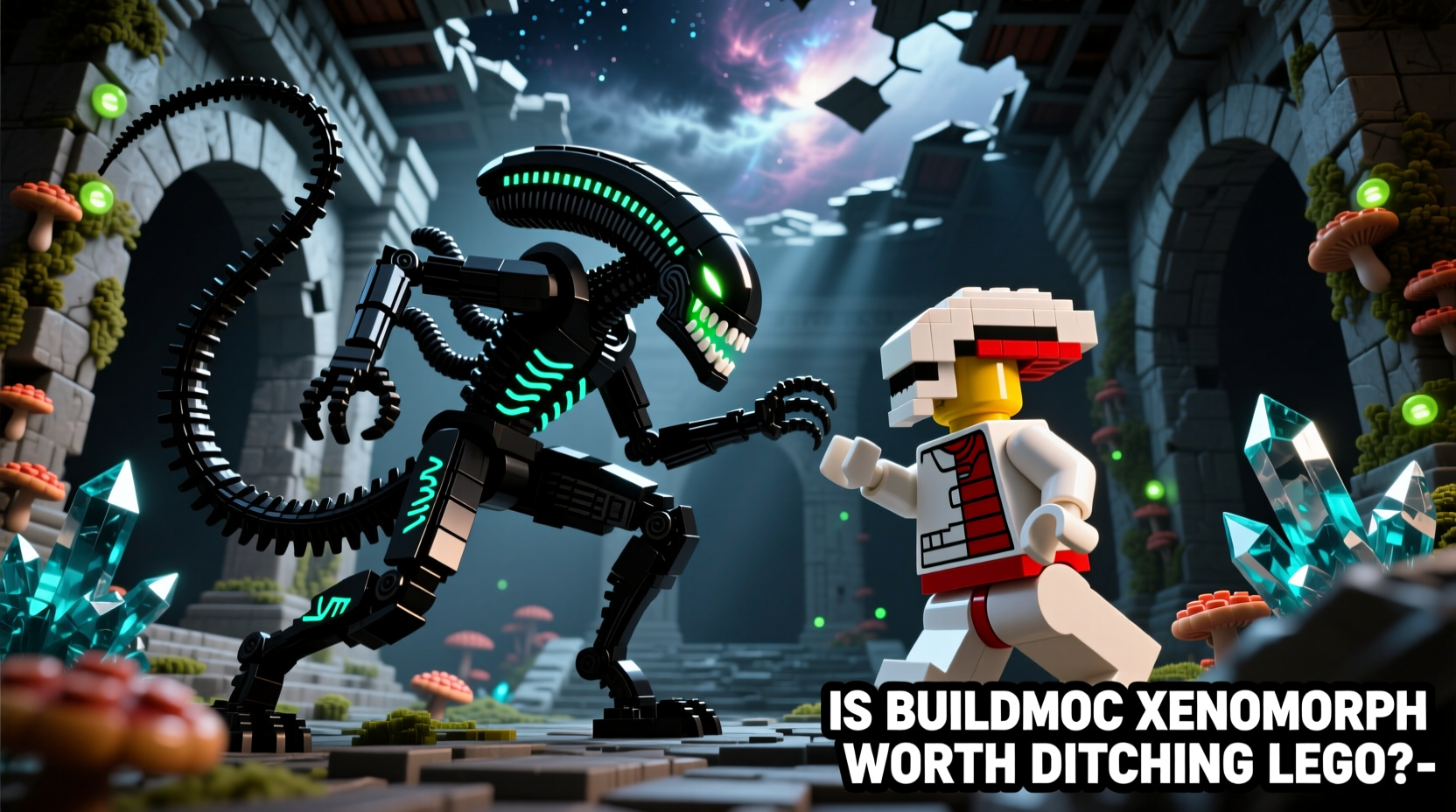 Buildmoc Alien Vs Lego Alien Is Buildmocs Xenomorph Worth Ditching Lego For