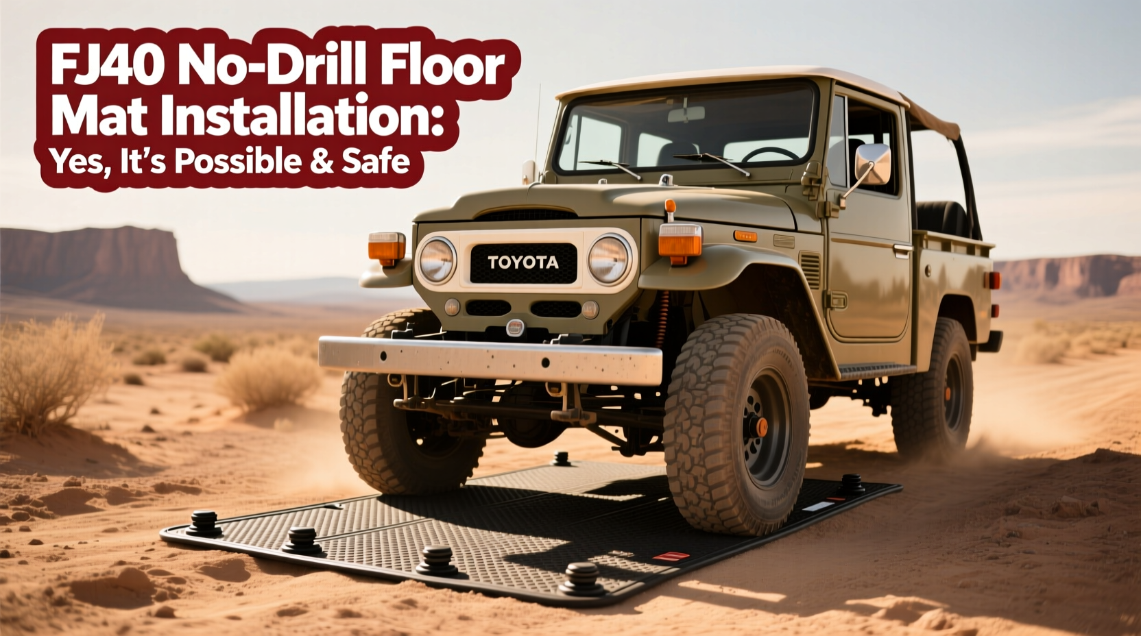 FJ40 No-Drill Floor Mat Installation: Yes, It’s Possible & Safe