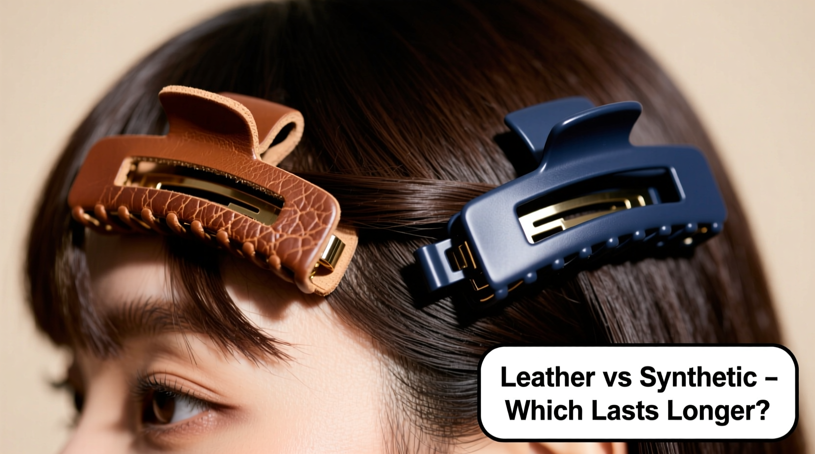 Leather Vs Synthetic Clip In Side Bangs Which Actually Looks Better ...