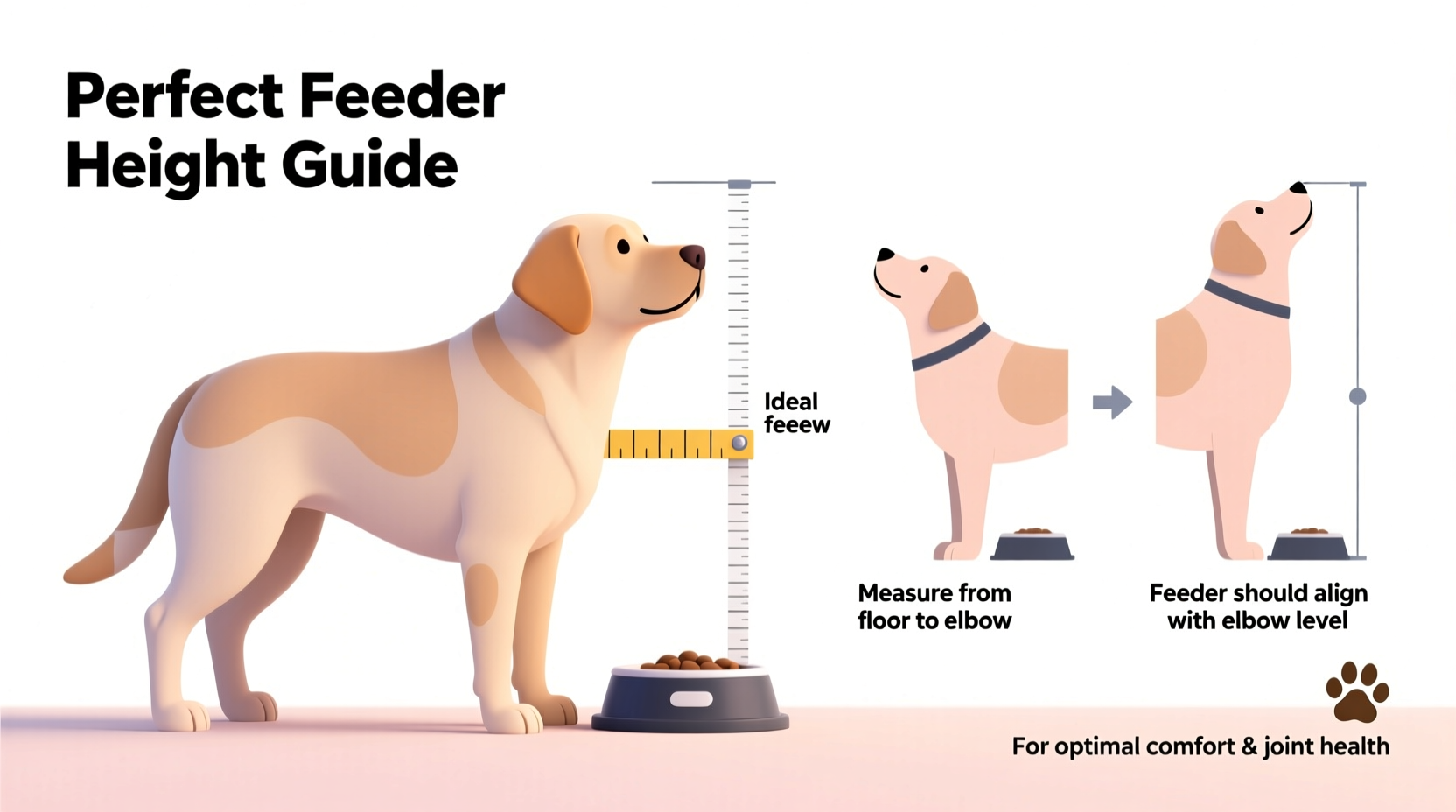 How To Measure And Choose The Perfect Height For Your Dog Feeder For ...