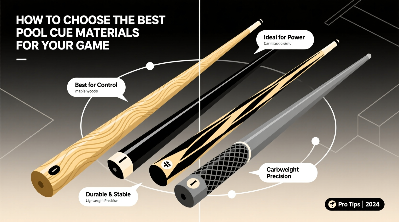 How to Choose the Best Pool Cue Materials for Your Game