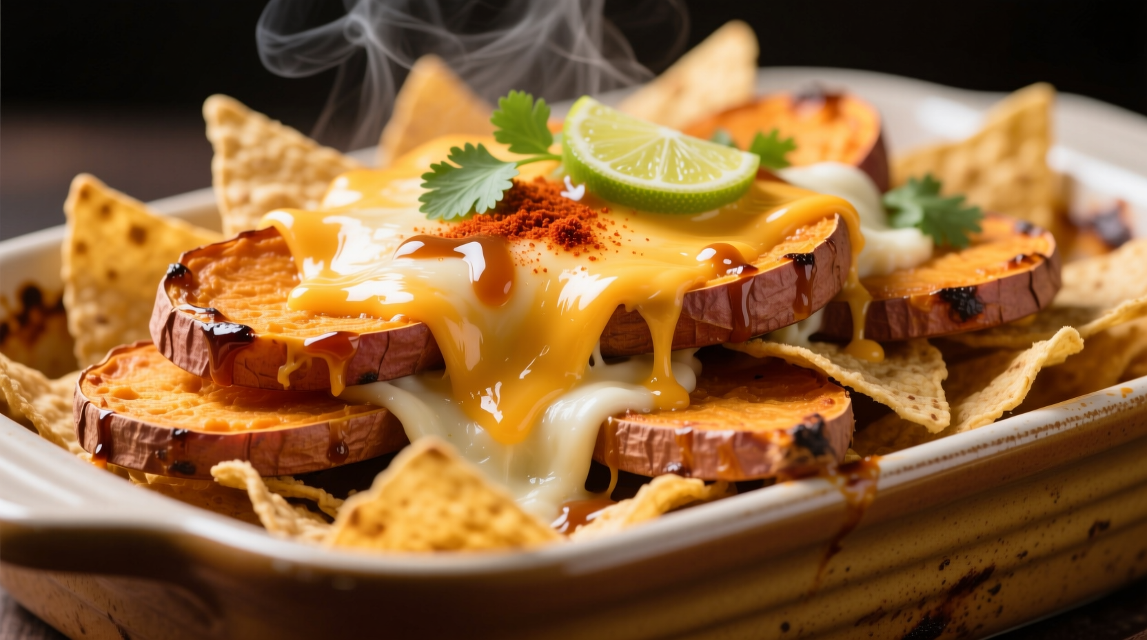 Sweet Potato Nachos Recipe: Crispy Healthy Snack