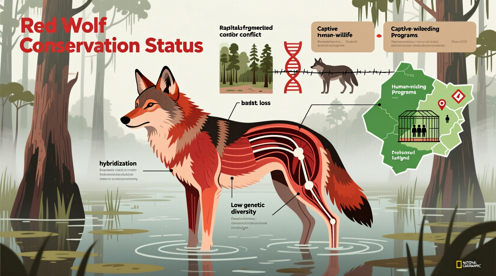 Why Is The Red Wolf Endangered Key Threats Conservation