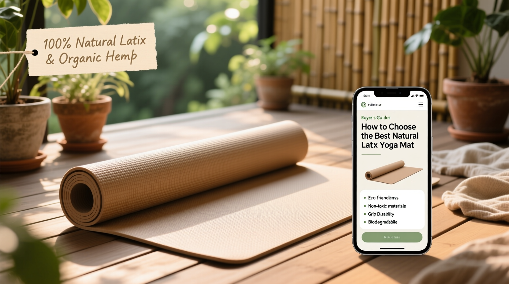 How to Choose the Best Natural Latex Yoga Mat Hemp: Buyer's Guide