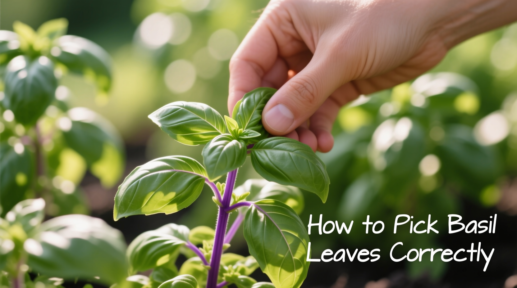 How to Pick Basil Leaves Correctly