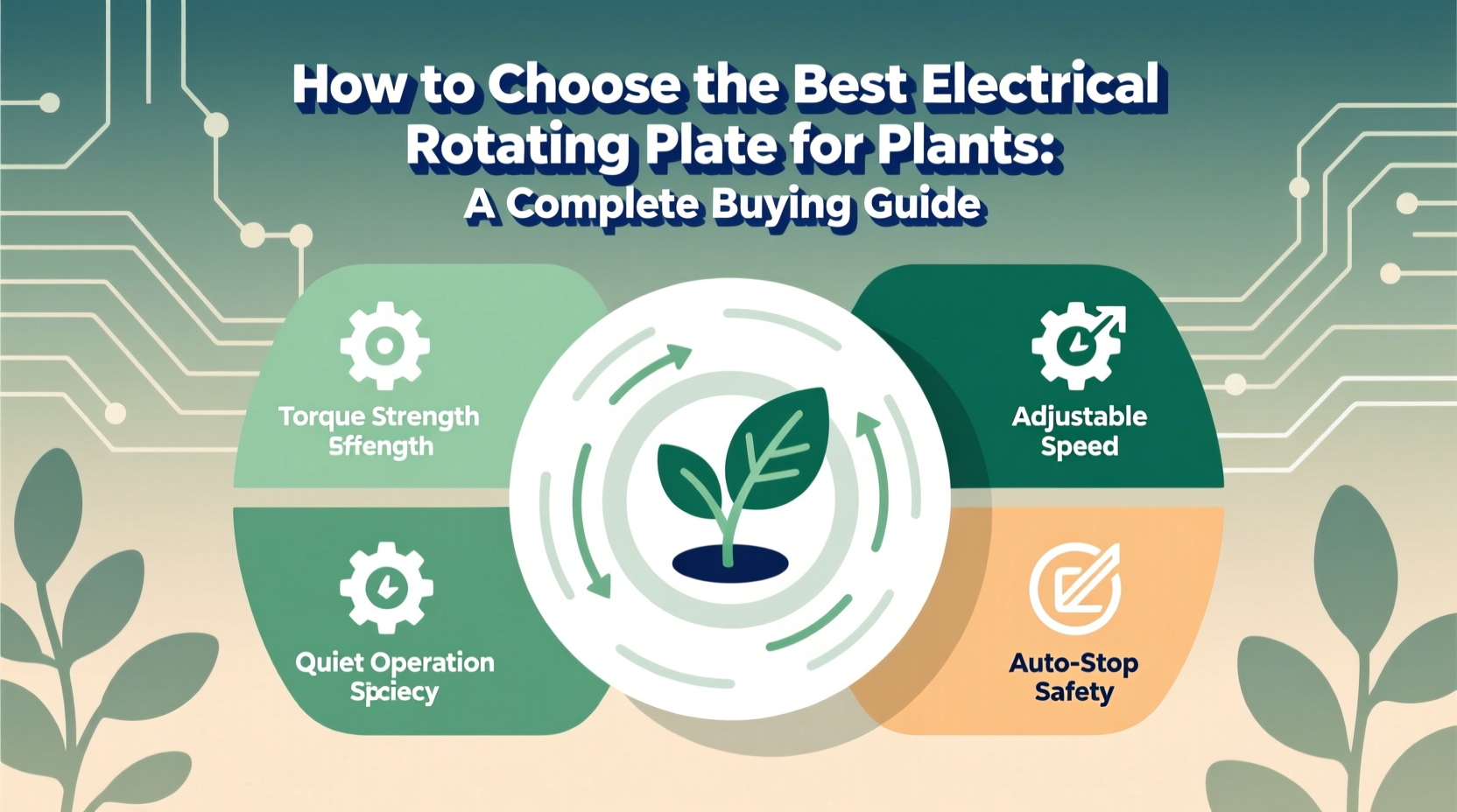 How to Choose the Best Electrical Rotating Plate for Plants: A Complete ...