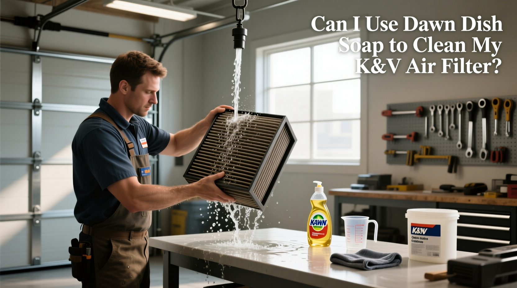 How to Clean K&N Air Filter with Dawn Dish Soap