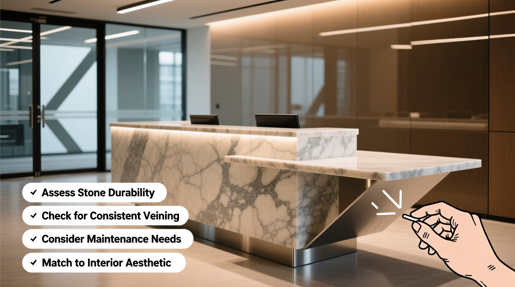 How to Choose a Natural Stone Reception Desk: Buying Guide & Tips