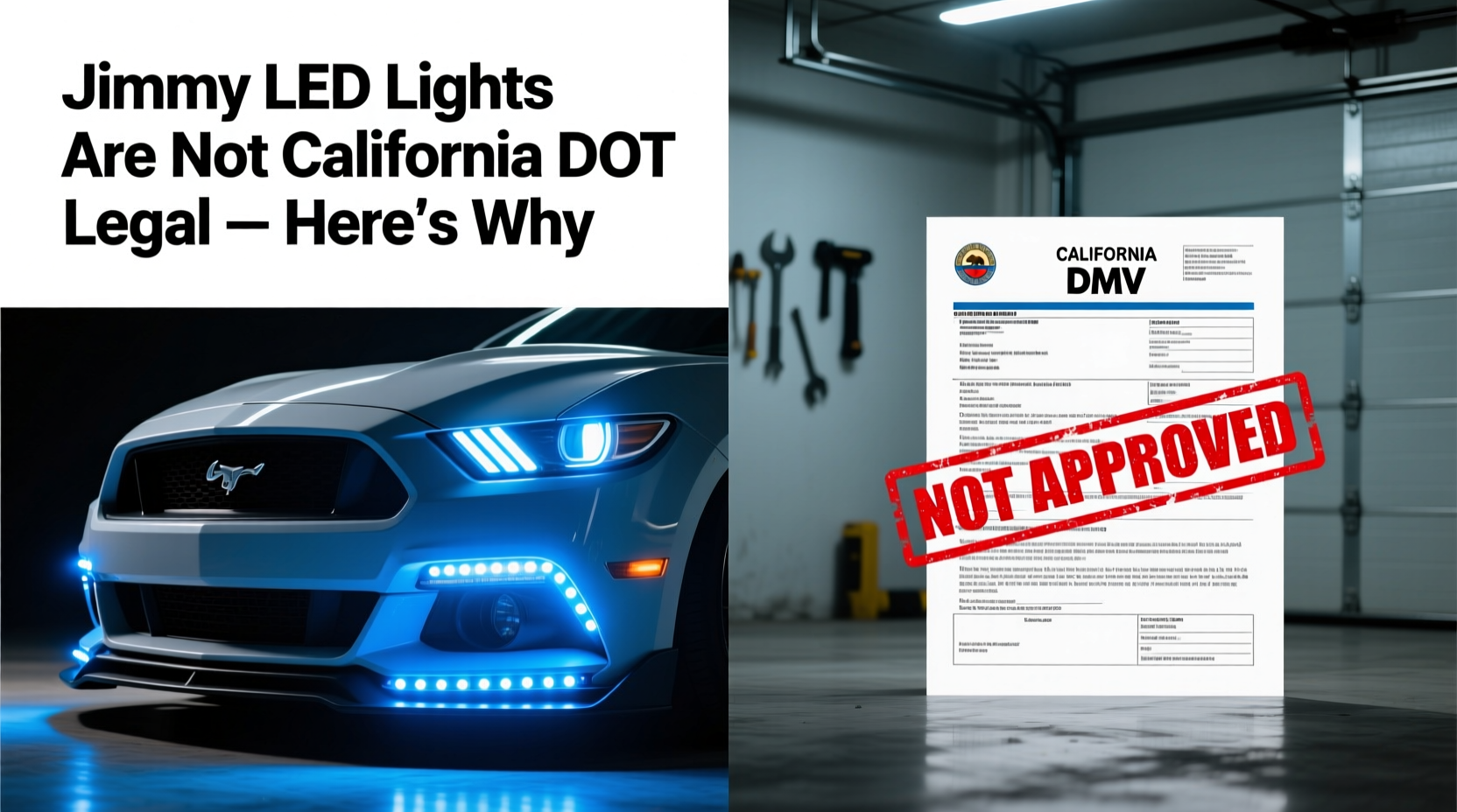Jimmy LED Lights Are Not California DOT Legal – Here's Why