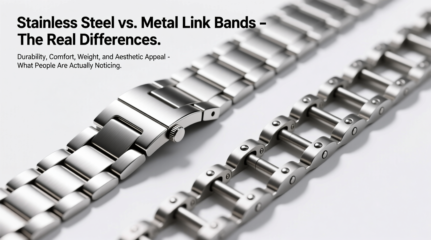 Are Stainless Steel Watch Bands Actually Better Than Metal Link Bands ...