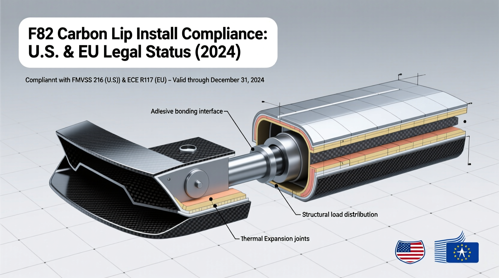 F82 Carbon Lip Install Compliance: U.S. & EU Legal Status (2024)