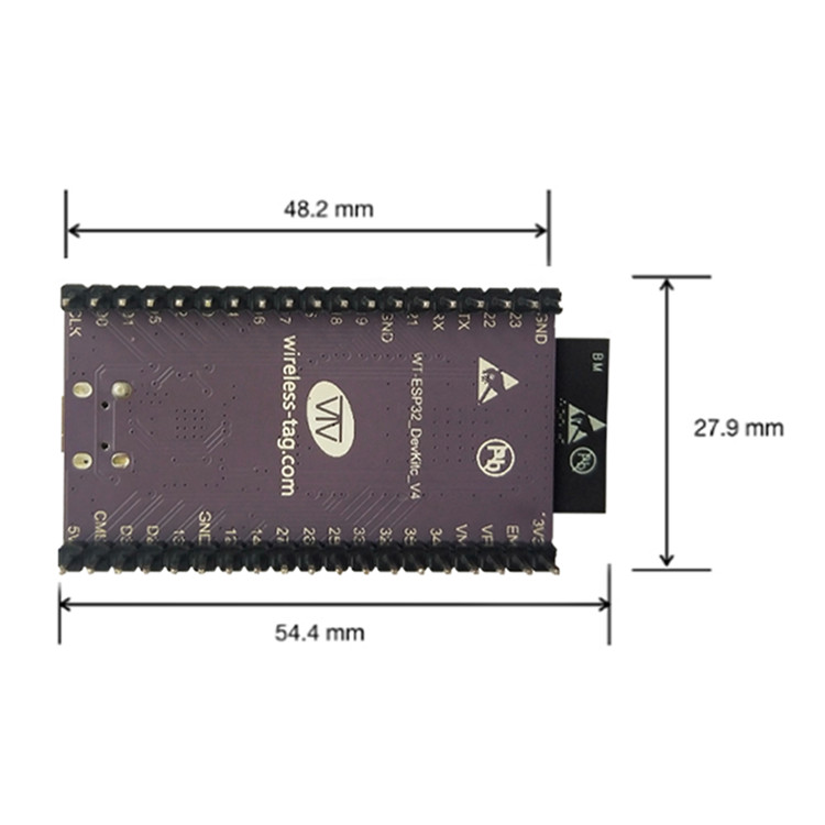 Bộ Dụng Cụ Ban Phát Triển Wt Esp32 Devkitc V4 Esp32 Dựa Trên Esp32 Wro