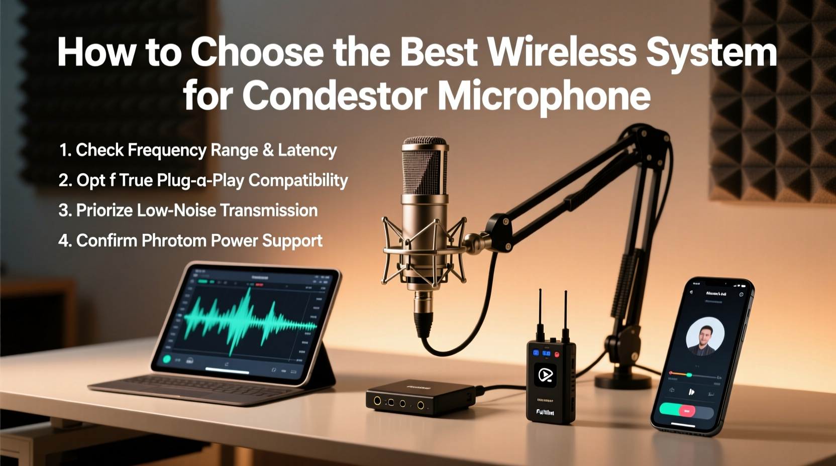 How to Choose the Best Wireless System for Condenser Microphone