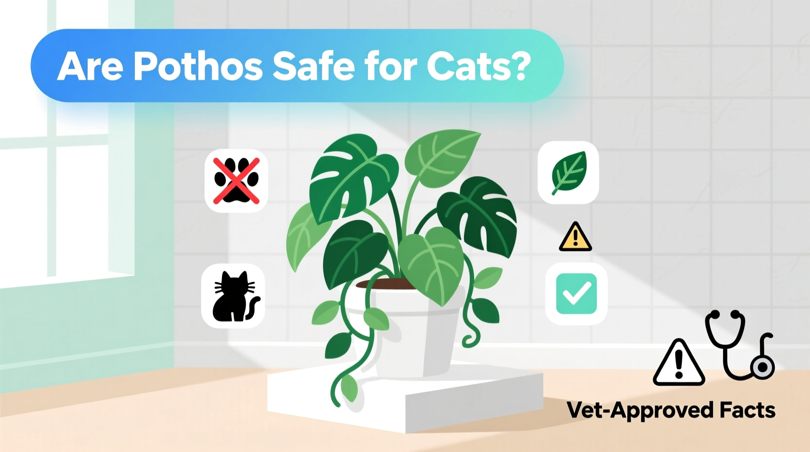 Are Pothos Plants Safe for Cats? Vet-Approved Facts