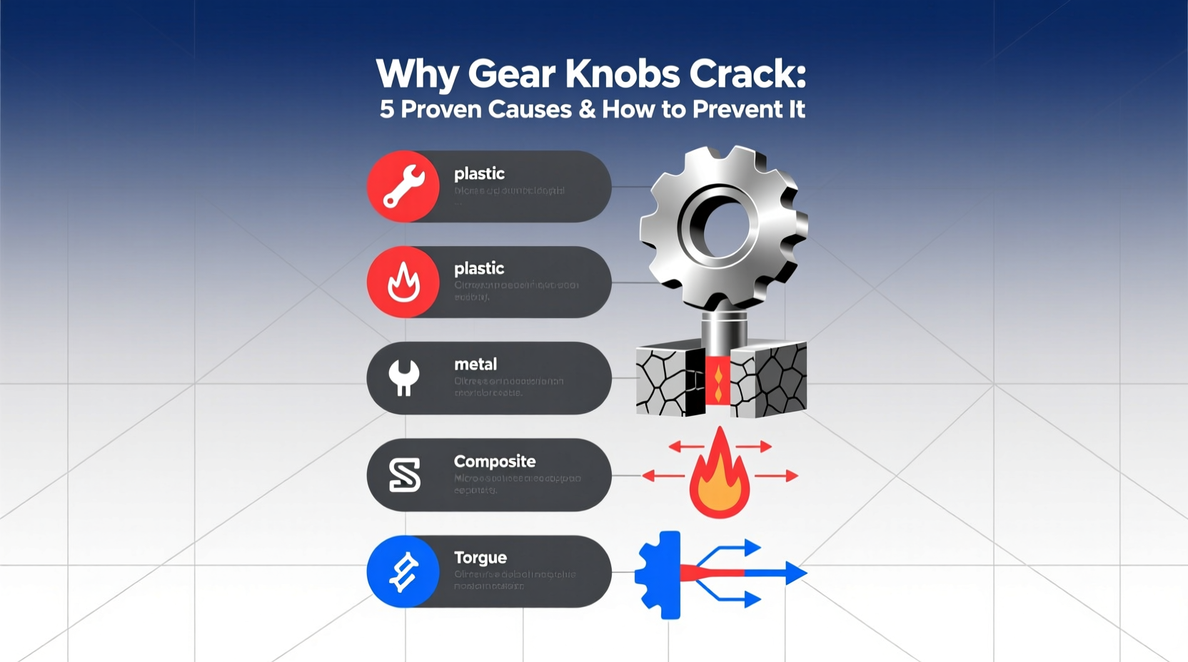 Why Gear Knobs Crack: 5 Proven Causes & How to Prevent It
